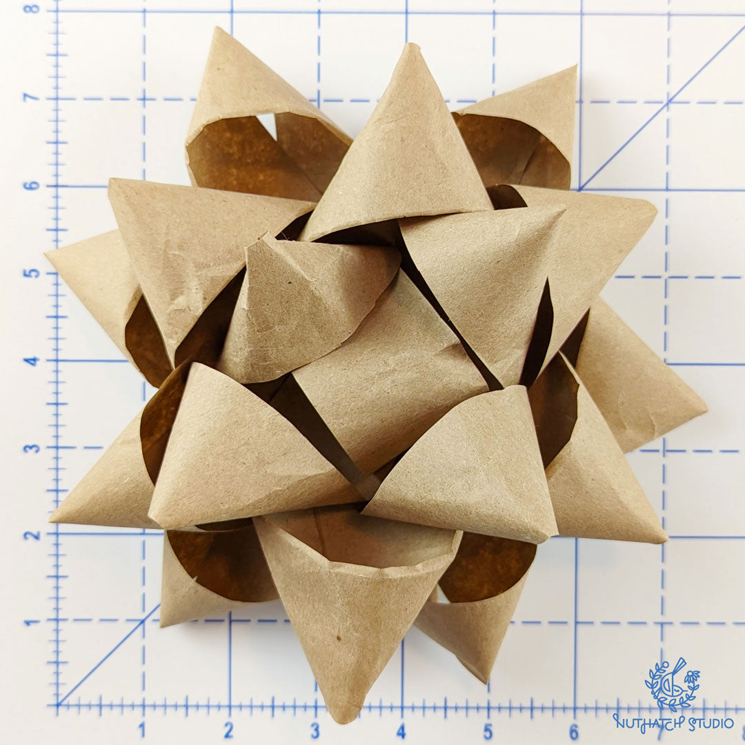 Festive & Fun Recycled Paper Gift Toppers: Figure 8 Bows – Nuthatch Studio