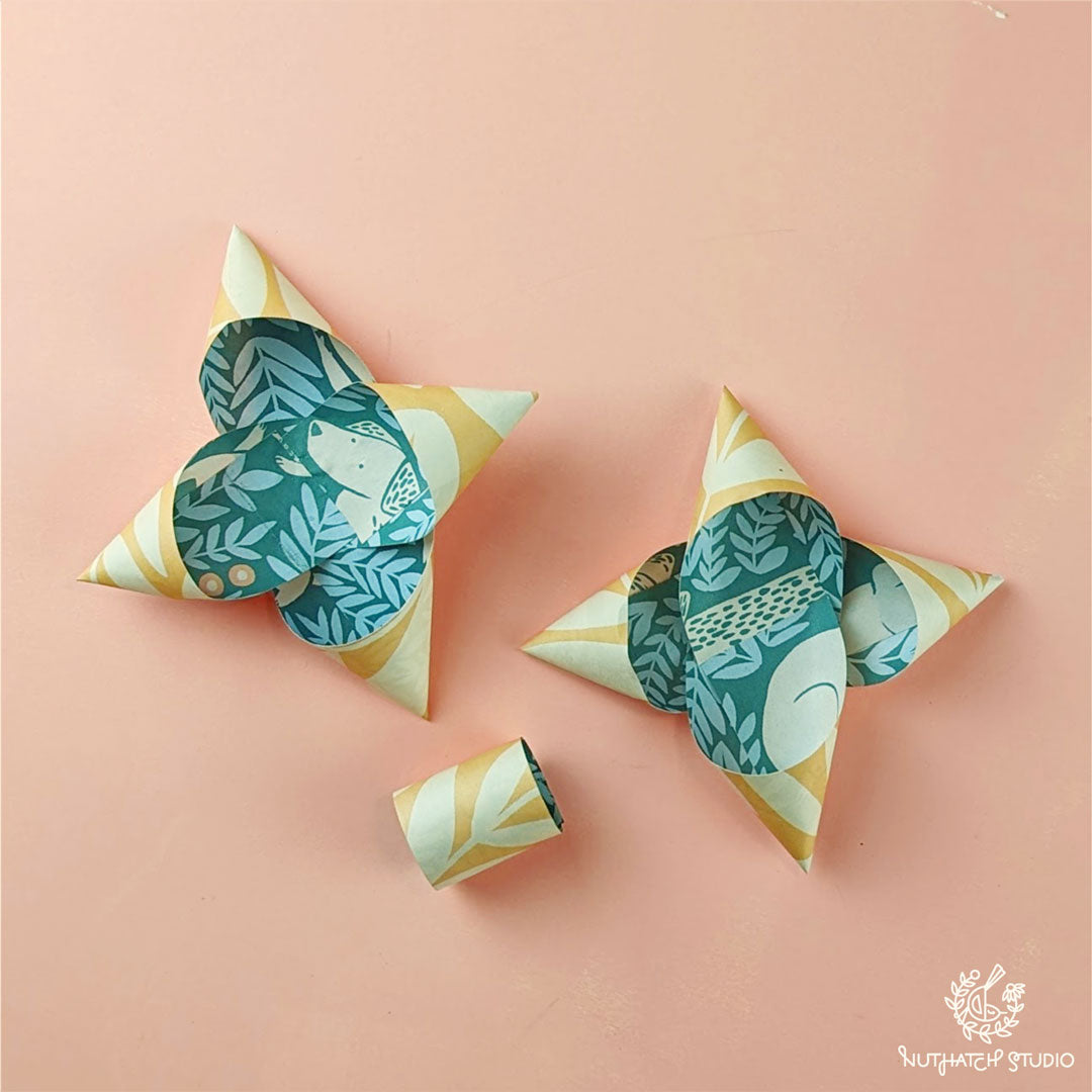 Festive & Fun Recycled Paper Gift Toppers: Figure 8 Bows – Nuthatch Studio
