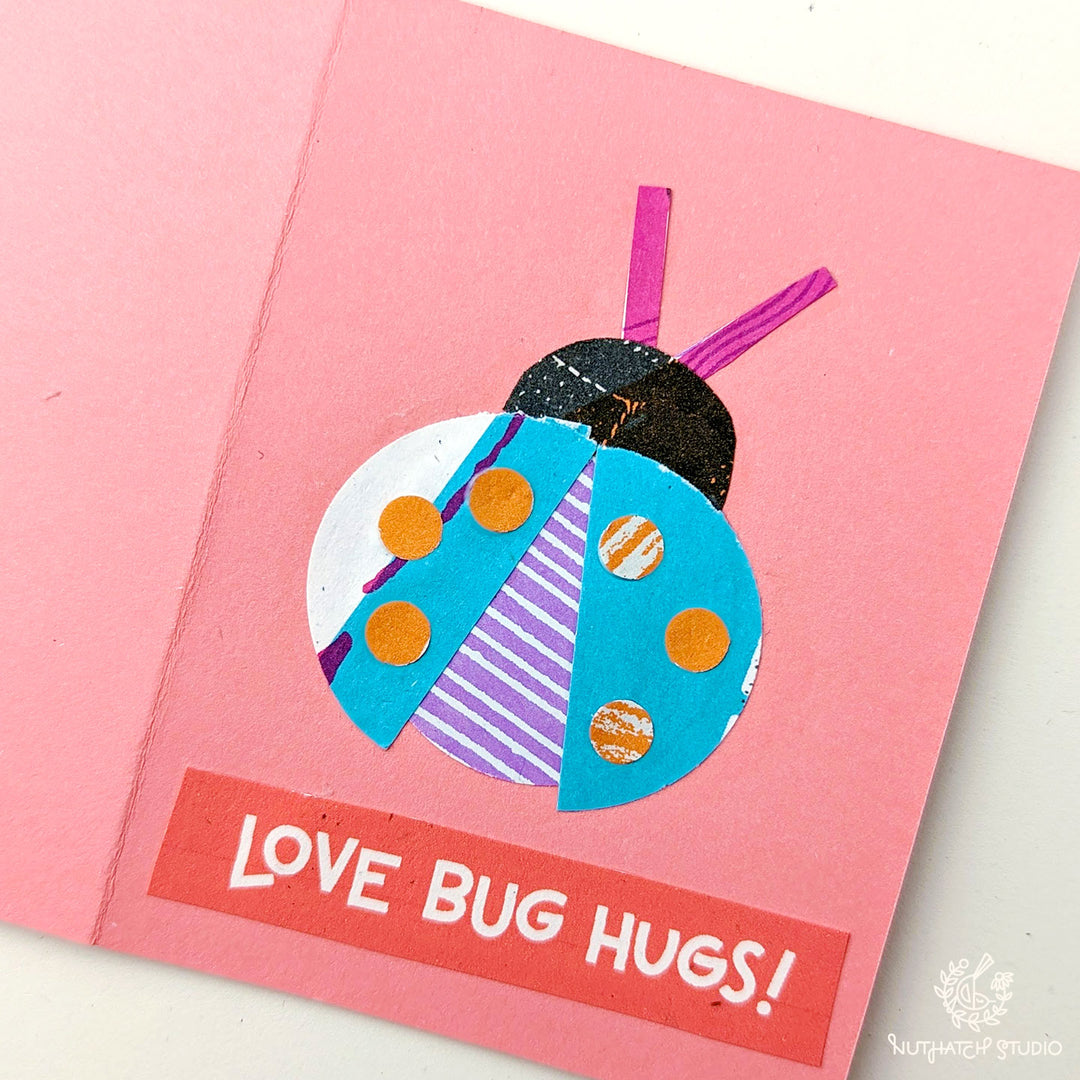 Love Bug Hugs: Collage Valentines with Scrap Paper – Nuthatch Studio