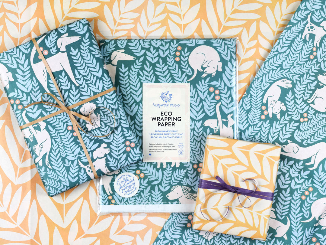 Dog Park Eco Wrapping Paper – Nuthatch Studio
